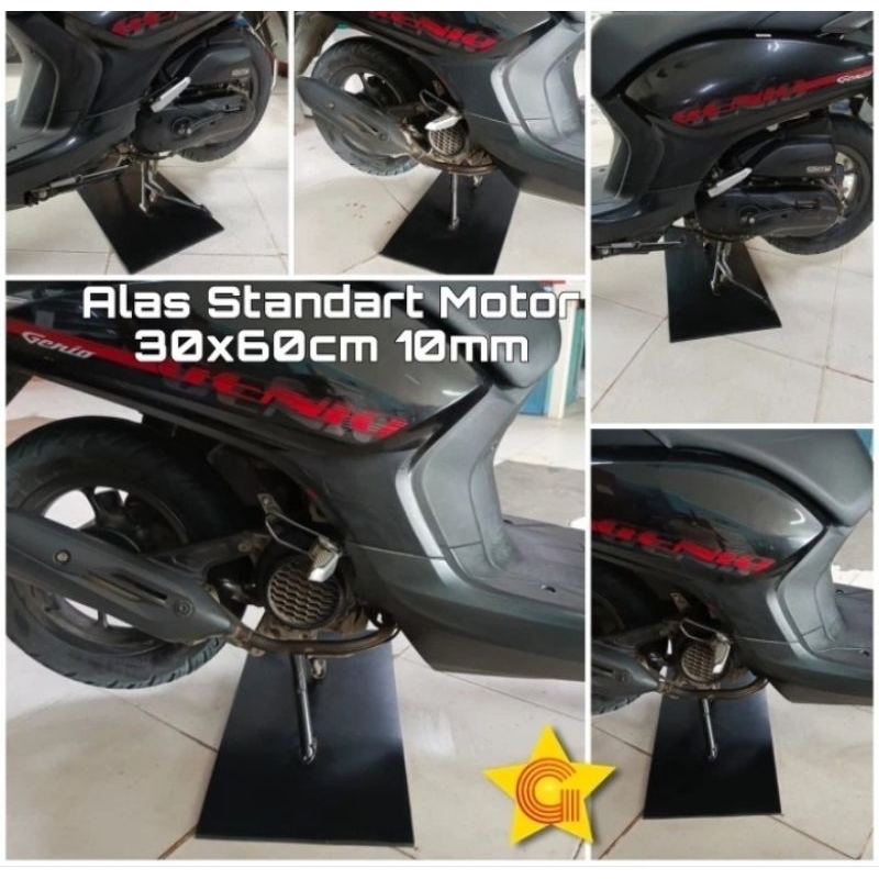 Jual karpet karet alas standar motor 30x60cm 10mm awet anti slip polos ...