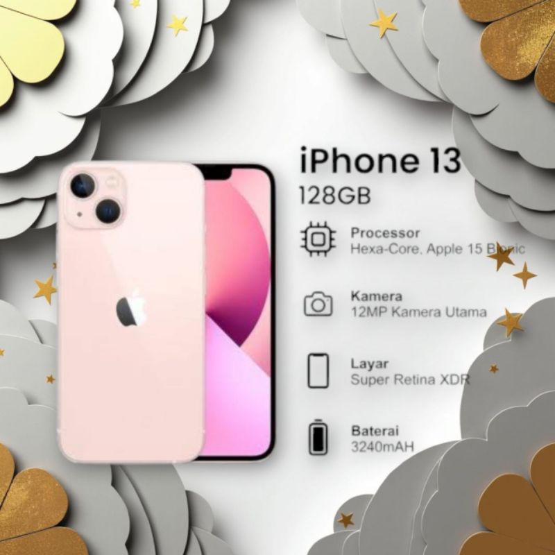 Jual IPHONE 13 128GB NON ADAPTER GARANSI RESMI IBOX/TAM | Shopee Indonesia