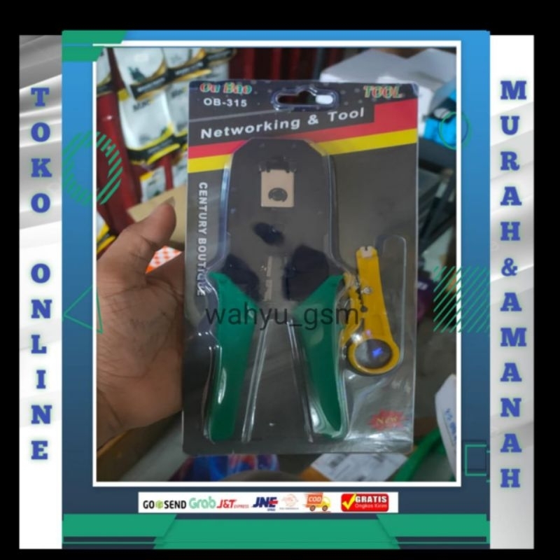 Jual Tang Krimping Tools RJ 45 RJ 11 Crimping Tool RJ45 RJ11 Tang ...