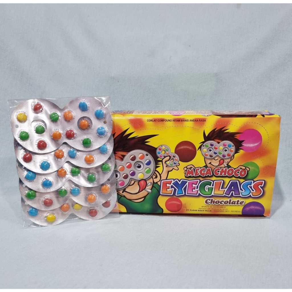 Jual Permen Kacamata Mega Choco Eyeglass (10 Pcs) | Shopee Indonesia