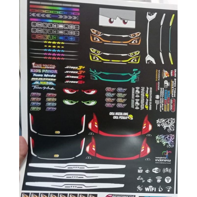 Jual stiker miniatur bis basuri | Shopee Indonesia