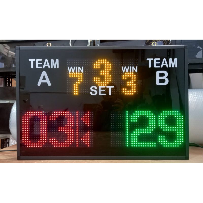 Jual Score Board Badminton Tenis Meja Voli 75x50cm Papan Skor Digital ...