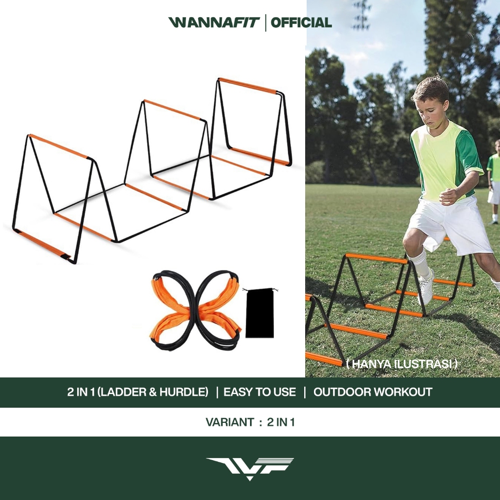 Jual WANNAFIT Premium Agility Ladder | 2 in 1 6 Meter Tangga ...