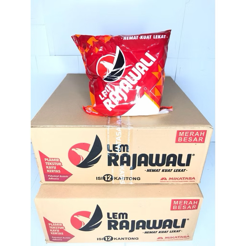 Jual [PROMO] Lem Rajawali 1 dus isi 12 pcs | Lem Putih Kemasan 1kg Lem ...