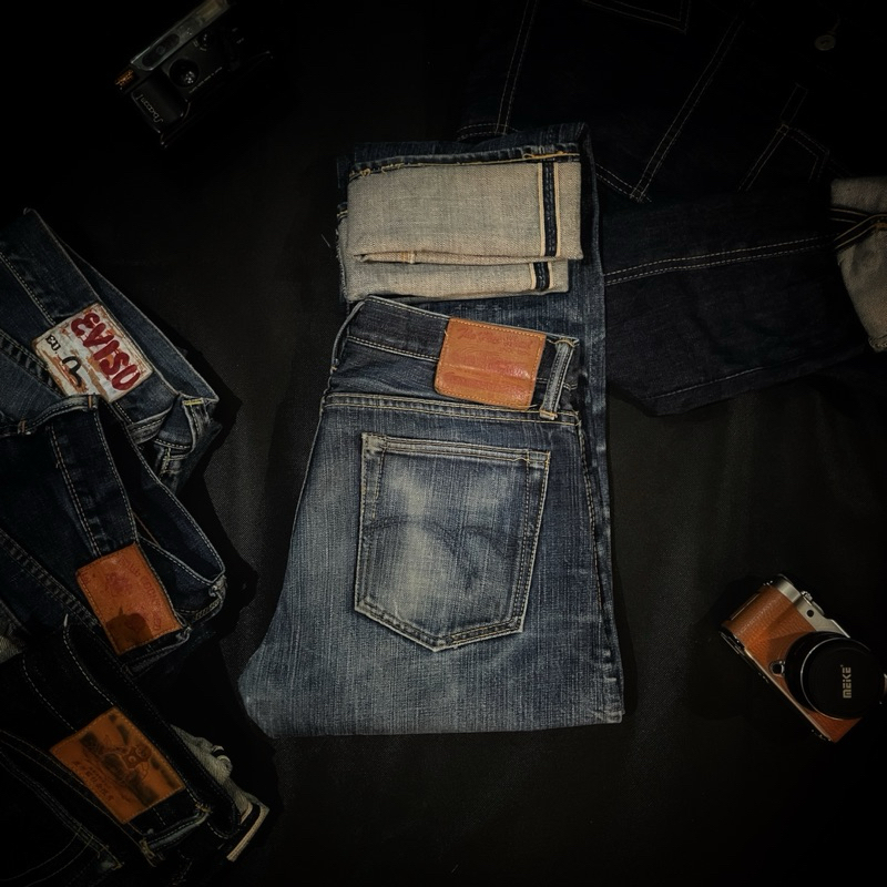 Jual The Flat Head Japan Denim Jeans not Momotaro Iron Heart | Shopee Indonesia