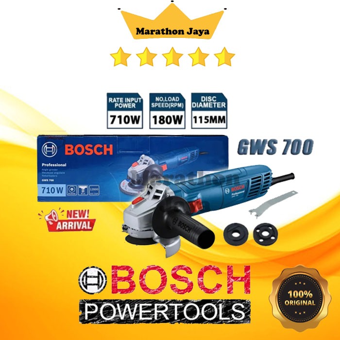 Jual Gerinda bosch gws 700 mesin potong besi angle grinder power ...