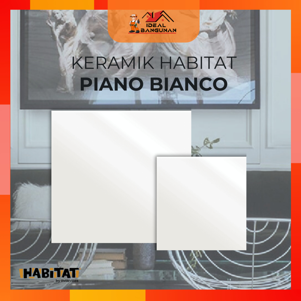 Jual [READY] KER. HABITAT 50x50 PIANO BIANCO | KERAMIK LANTAI | KERAMIK | Shopee Indonesia