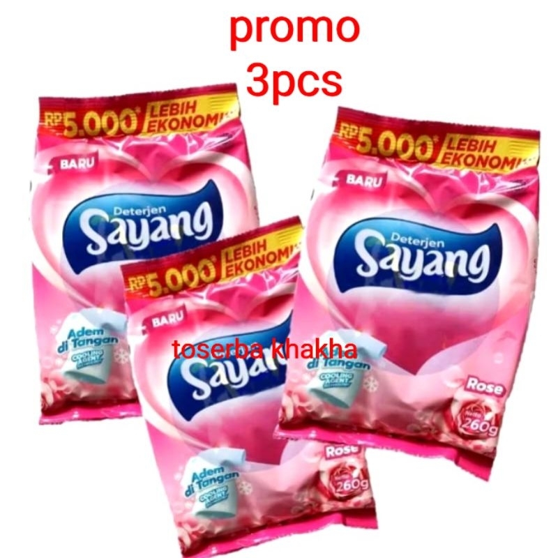 Jual PROMO 3 PC DETERGEN SAYANG KEMASAN 5000 | Shopee Indonesia