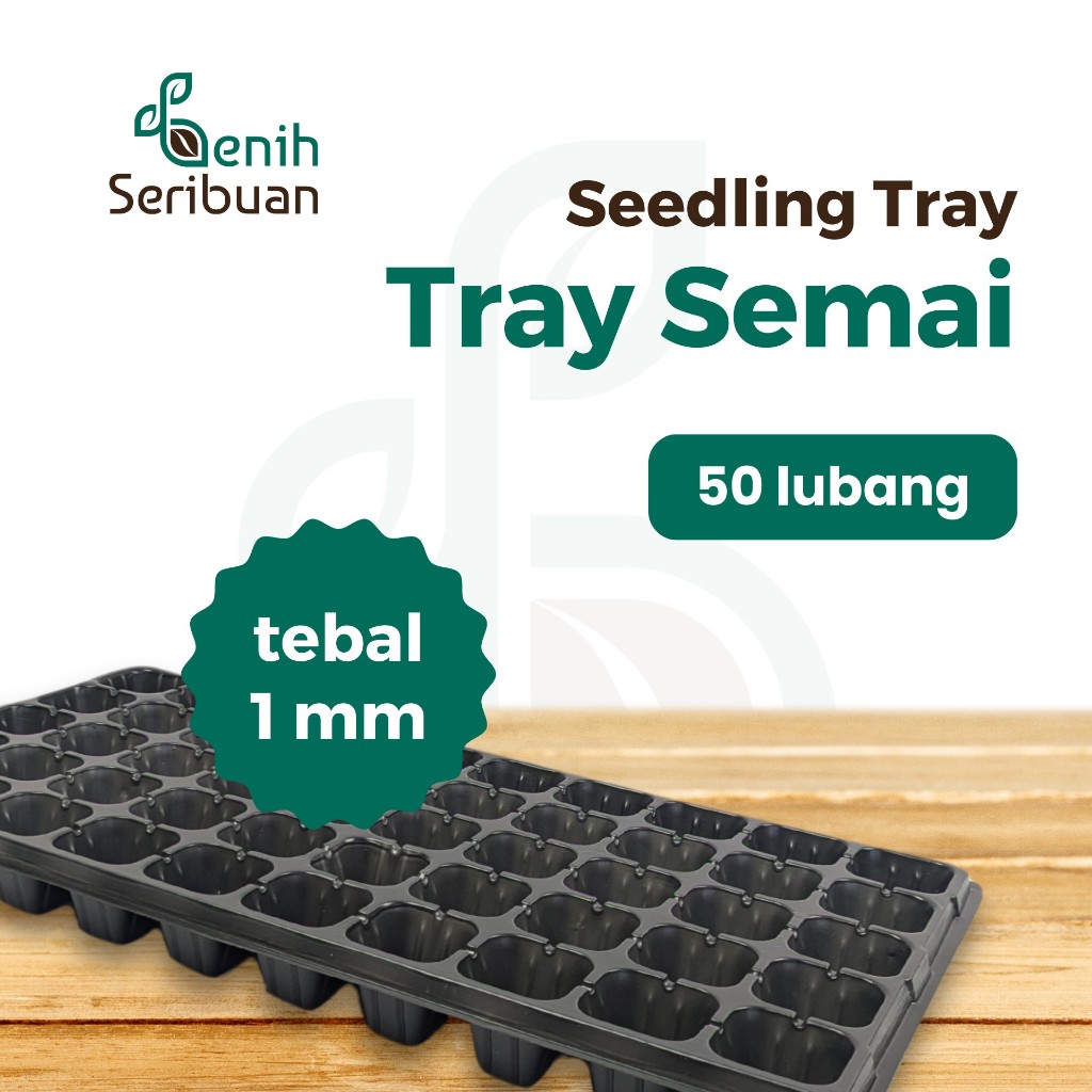 Jual Benih Seribuan - Tray Semai Pot Tray Tebal 1 MM Lubang 50 Media ...