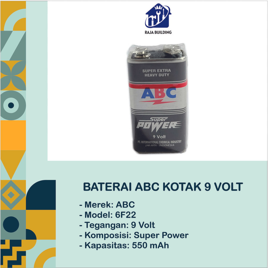 Jual Baterai ABC Kotak 9 Volt | Shopee Indonesia