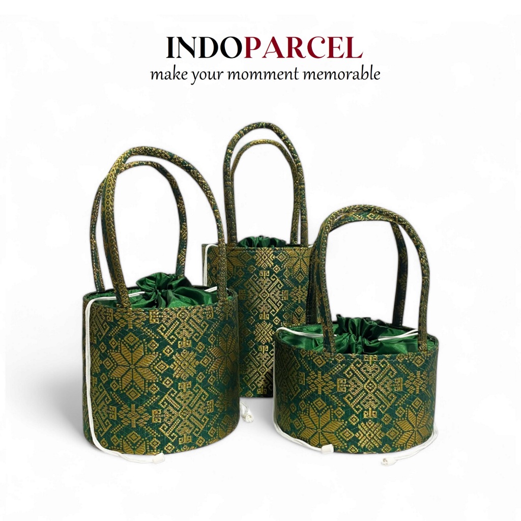 Jual INDOPARCEL - Tas Parcel Songket Tabung Tas Hampers Keranjang ...