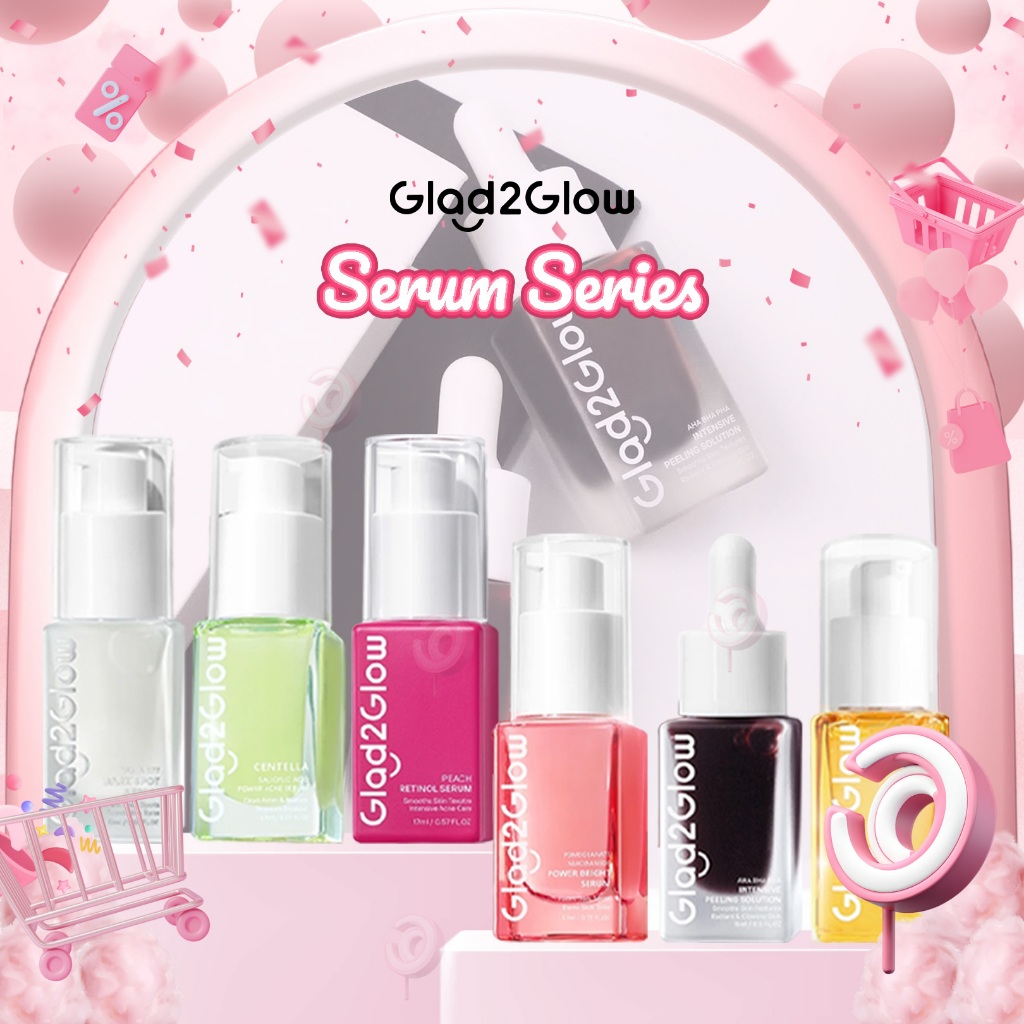 Jual GLAD2GLOW - SERUM SERIES - Serum Wajah Pomegranate Brightening ...