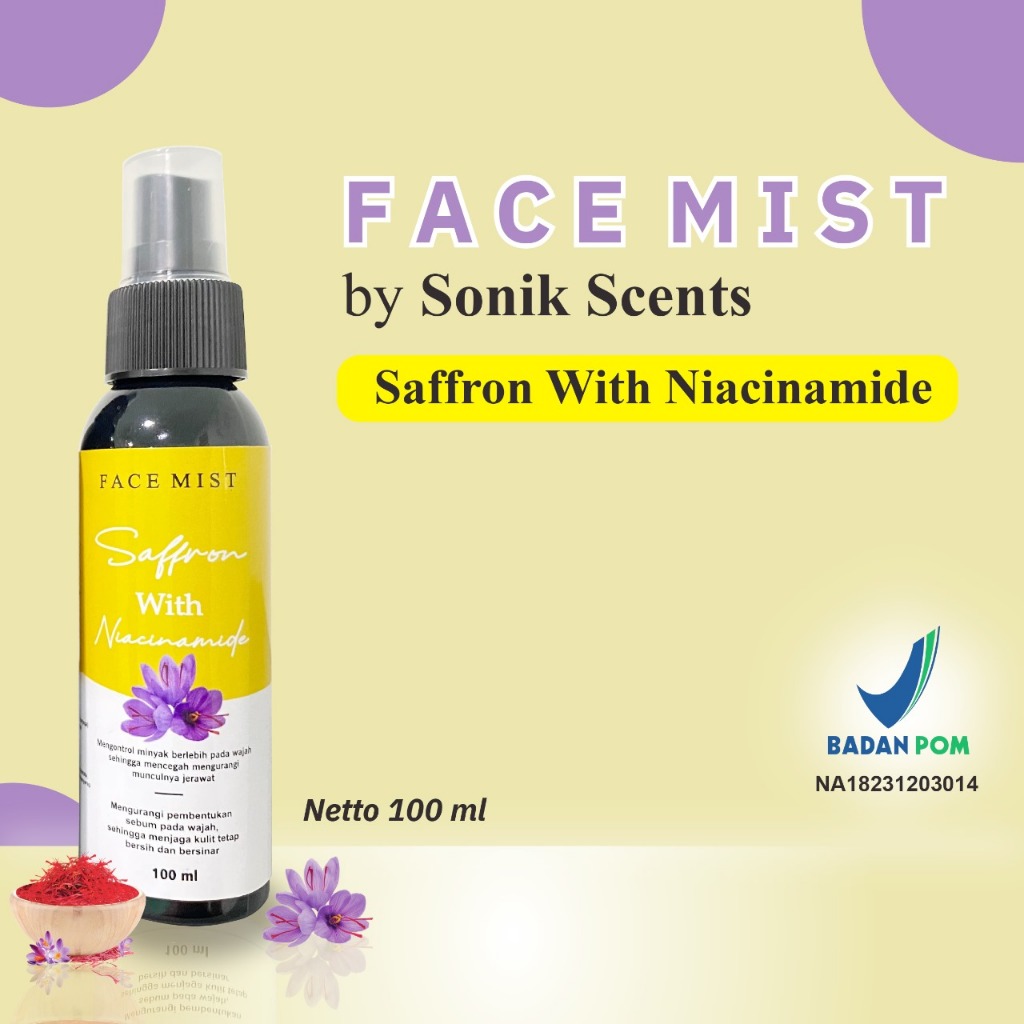 Jual SONIK SCENTS - Face Mist Saffron with Niacinamide 100ml - Saffron ...