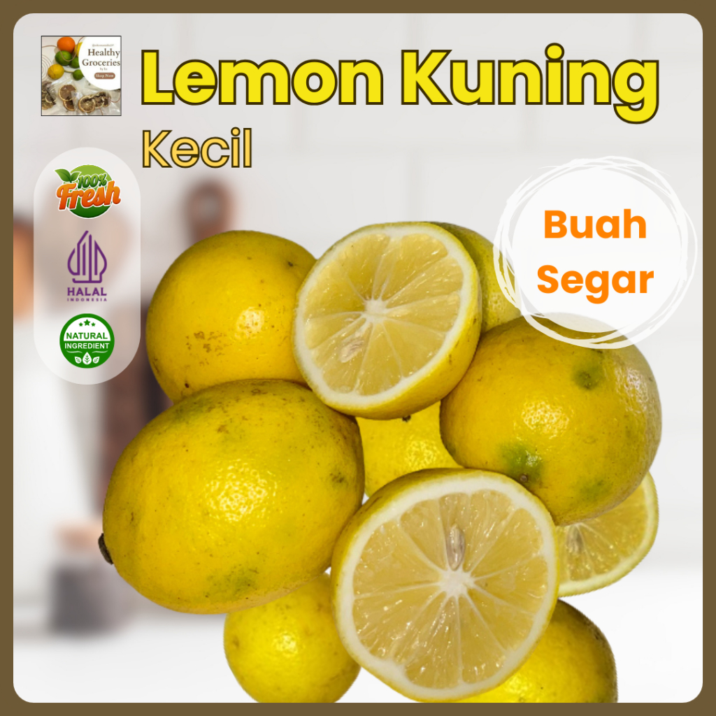 Jual Buah Lemon California Kecil Fresh ( 500 gram / 1 Kg ) Lokal ...