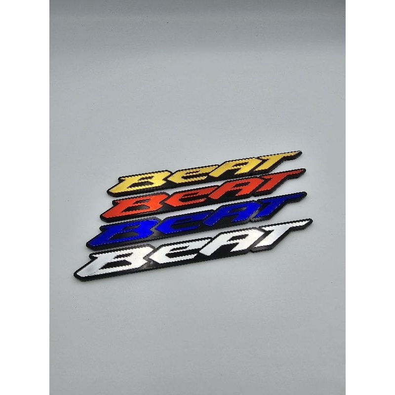 Jual Emblem Akrilik Beat Free Double Tape Ukuran 18x2 CM | Shopee Indonesia