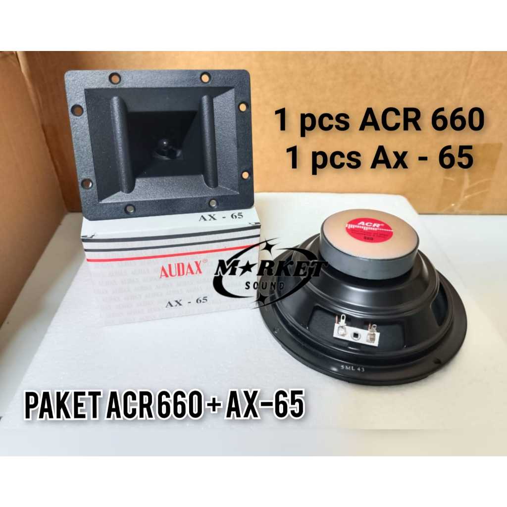 Jual Paket miniatur Speaker ACR 660 + tweeter Audax AX - 65 original ...