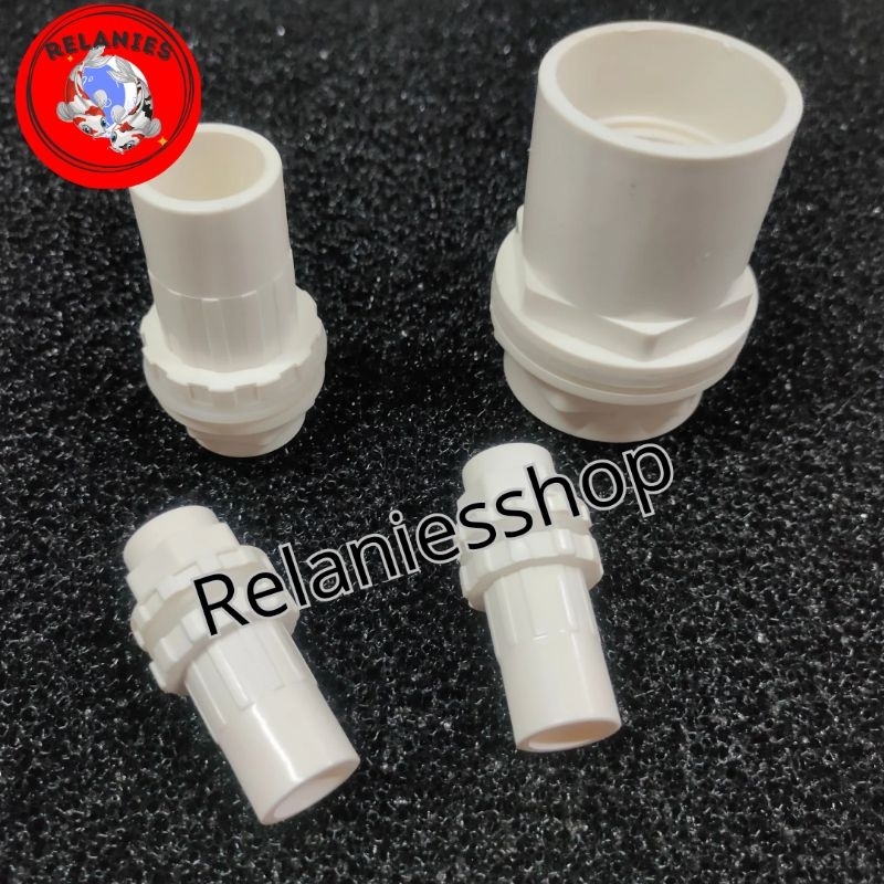 Jual ls back nut union / fitting vault ring pipa pipe U-Pvc sambungan ...