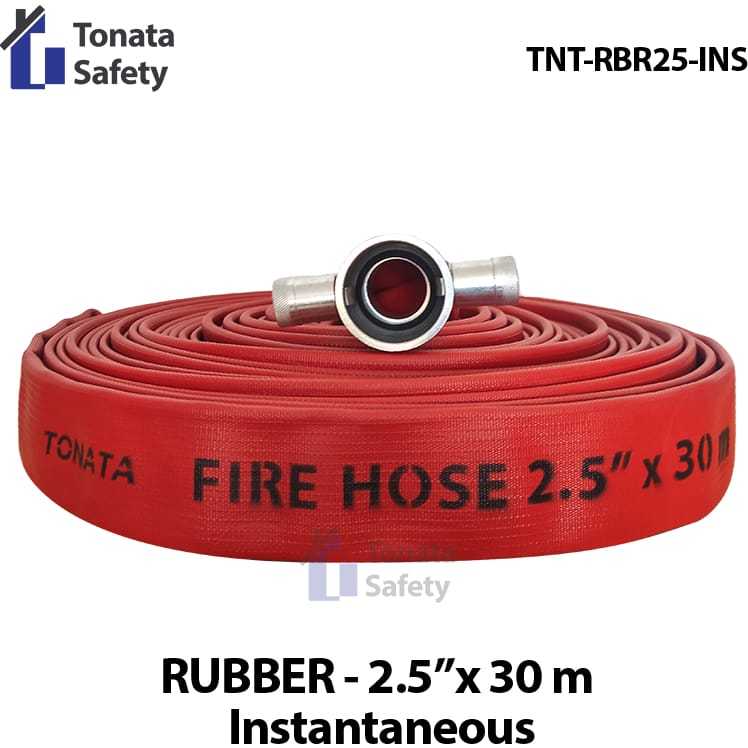 Jual Fire Hose Rubber Instantaneous Tonata 2.5" x 30m / Selang Pemadam 30 m | Shopee Indonesia
