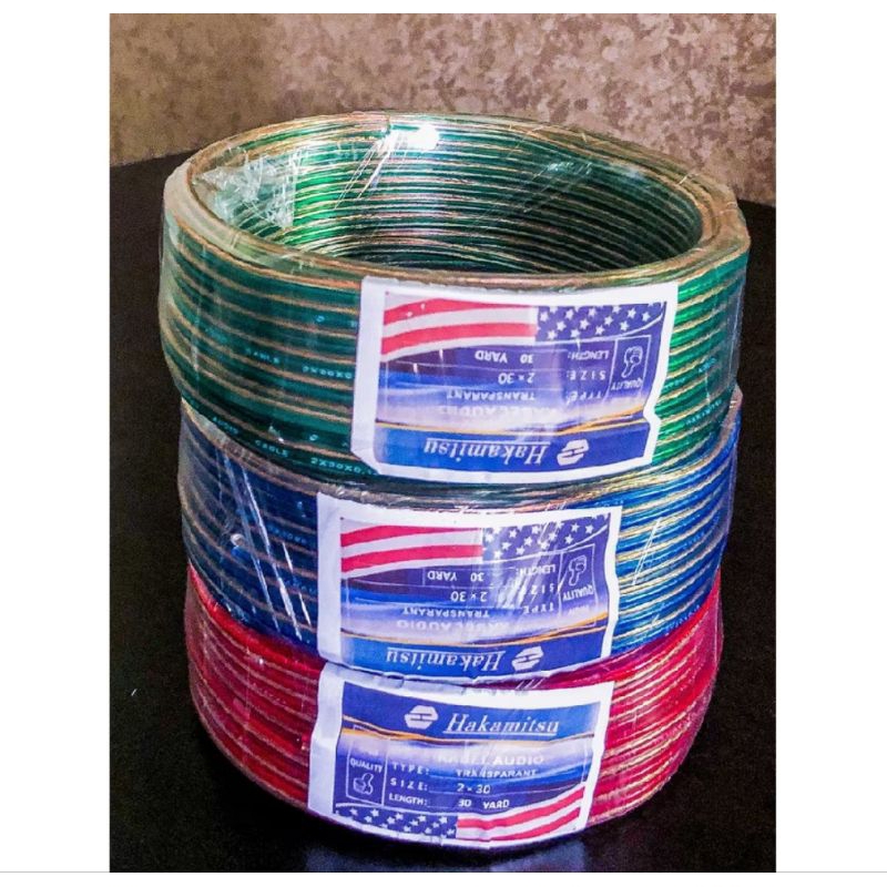 Jual Kabel 2x30 Hakamitsu transparan 30Y cable bening serabut 2 x 30 ...