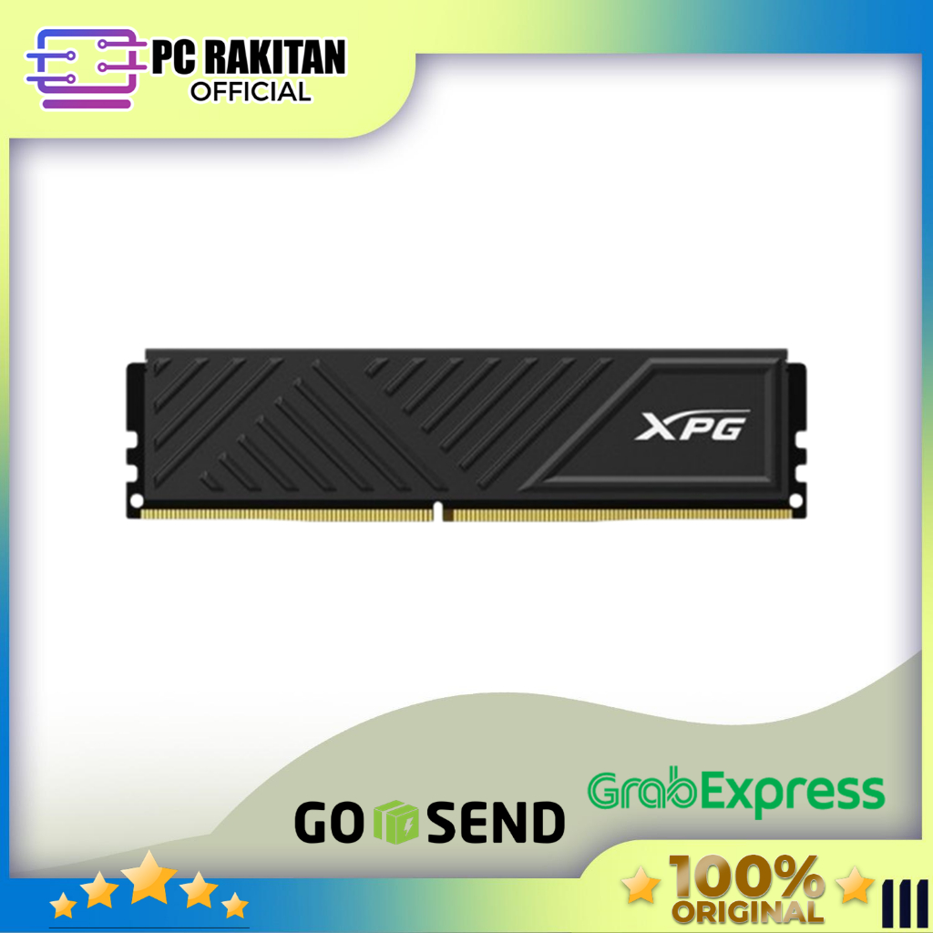 Jual ADATA XPG RAM LONGDIMM DDR4 8GB (8GBX1) PC3200 GAMMIX D35 BLACK ...