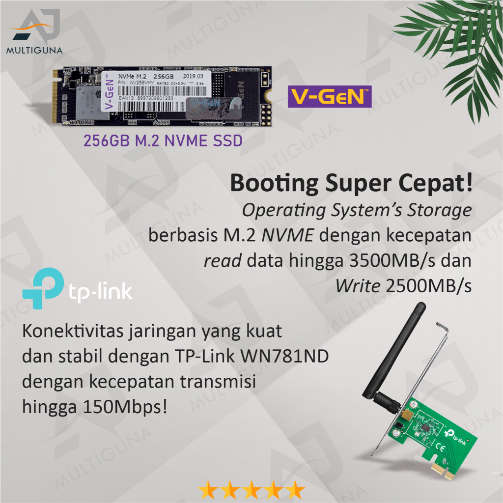 Jual Set PC Komputer Intel Core i7-7700 Gen-7 RAM 16GB SSD Rakitan ...