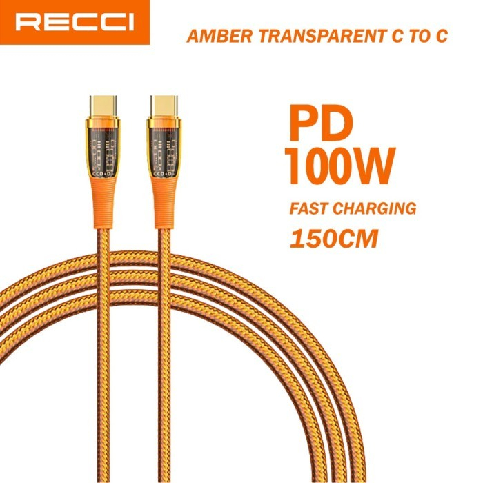 Jual Data Cable Recci Rtc-P19CC Pd 100W - Type-C To Type-C Fast ...