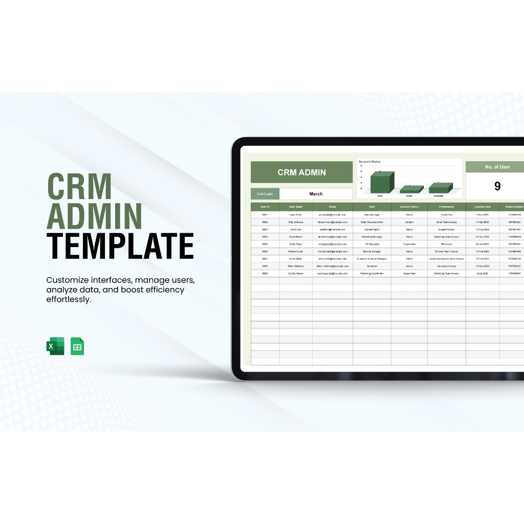 Jual Template Admin CRM Excel Spreadsheet | Shopee Indonesia