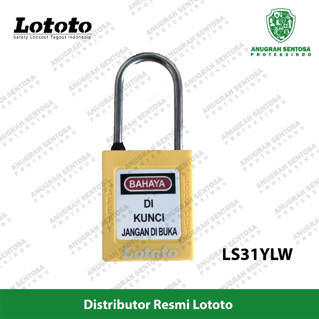 Jual Gembok Safety Lototo LS31YLW | Shopee Indonesia