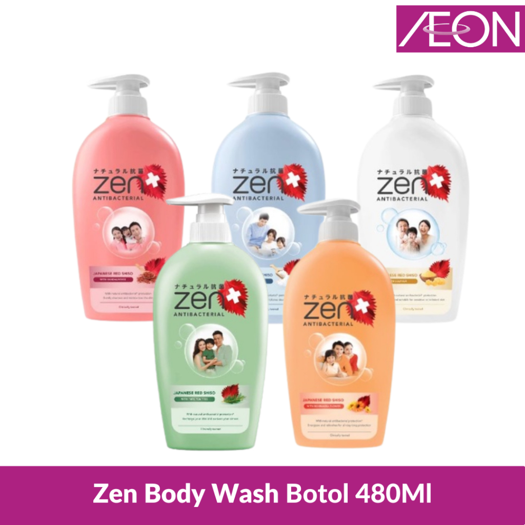 Jual Zen Sabun Cair Pump Sabun Mandi 480Ml | Shopee Indonesia
