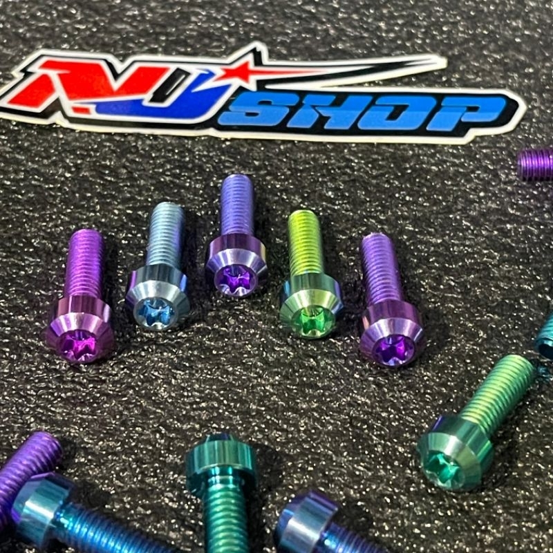 Jual BEST PRICE Baut probolt titanium model pilar M6 x 20 drat 10 ...