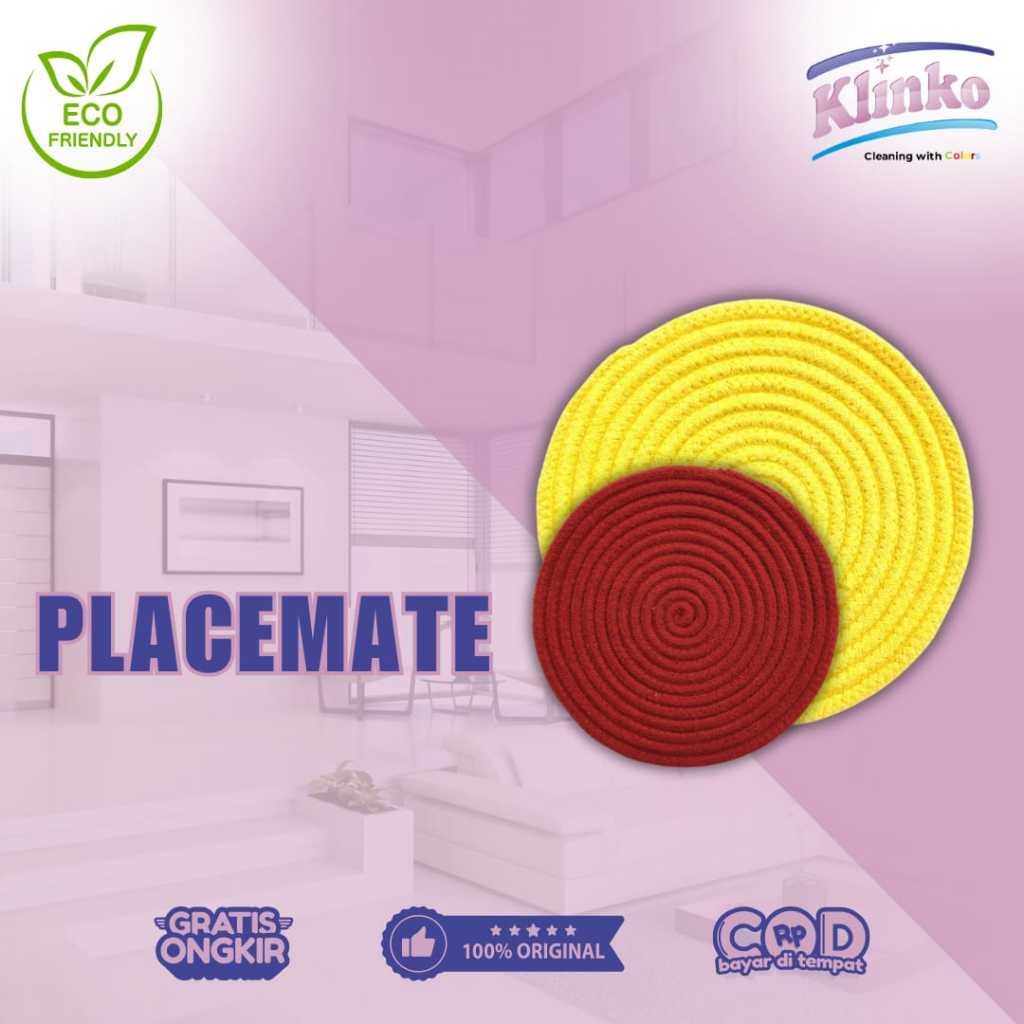 Jual Klinko - Placemat Alas Piring dan Gelas Anti Panas isi 2 | Shopee ...