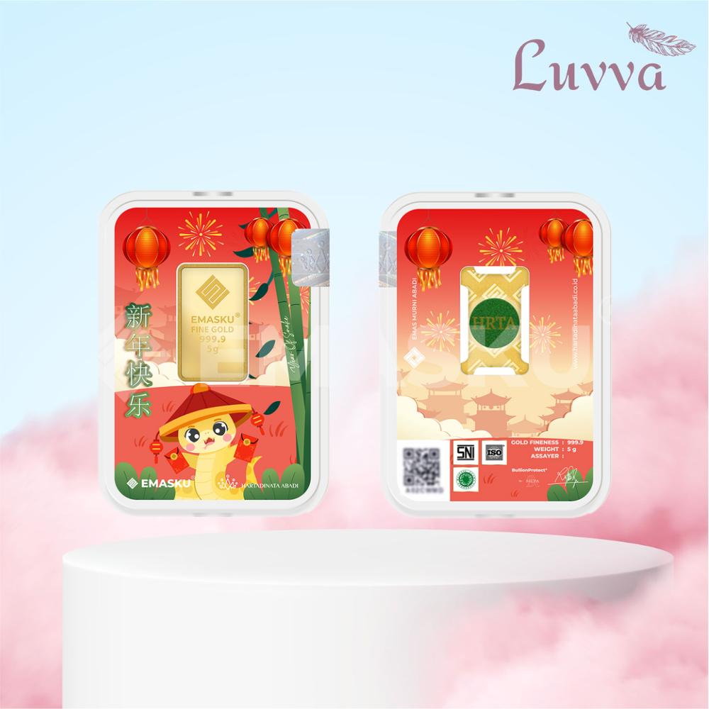 Jual LUVVA GOLD LOGAM MULIA EMASKU 5GR YEAR OF SNAKE | Shopee Indonesia