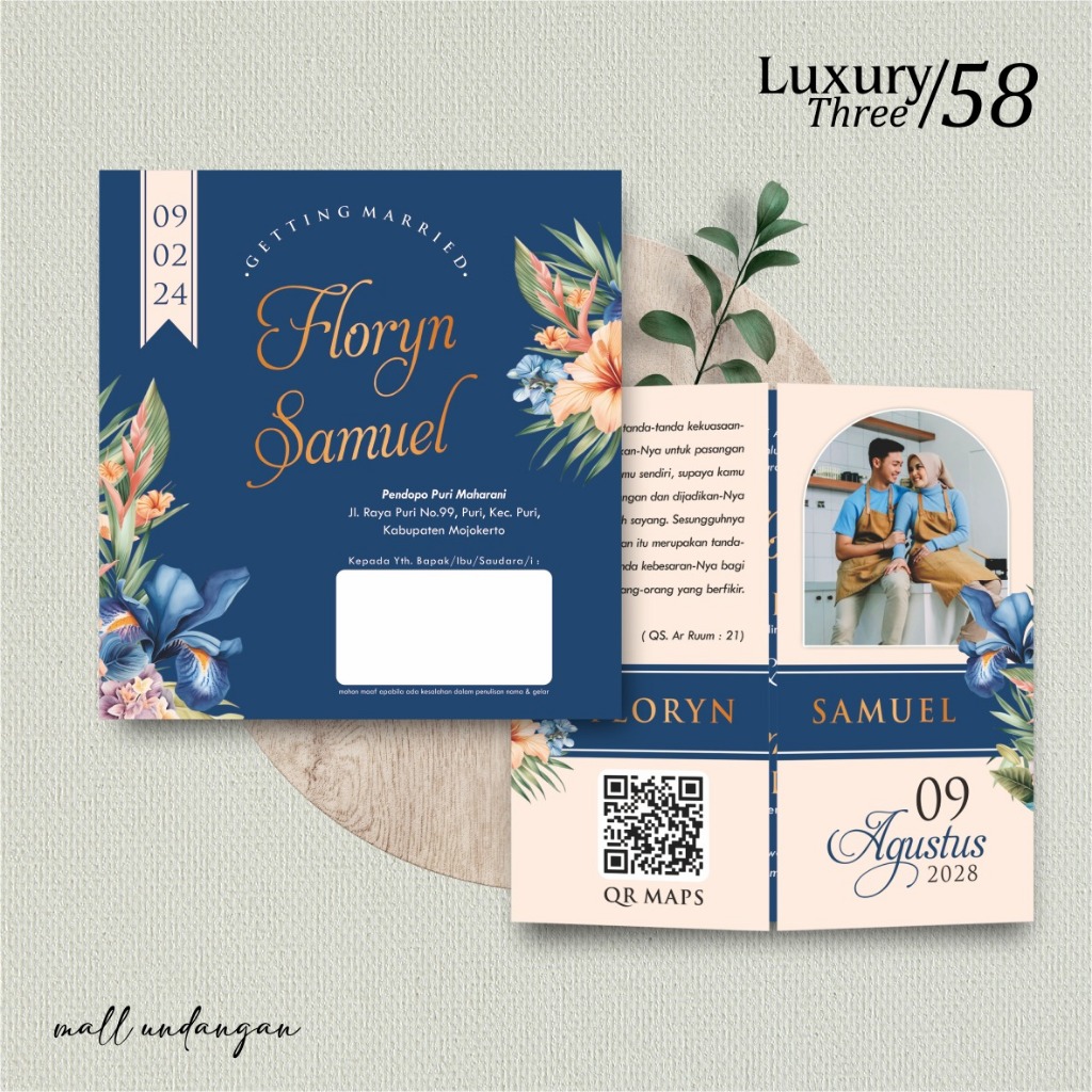 Jual UNDANGAN PERNIKAHAN CUSTOM FOTO FULL COLOUR - UNDANGAN NIKAH MEWAH ...