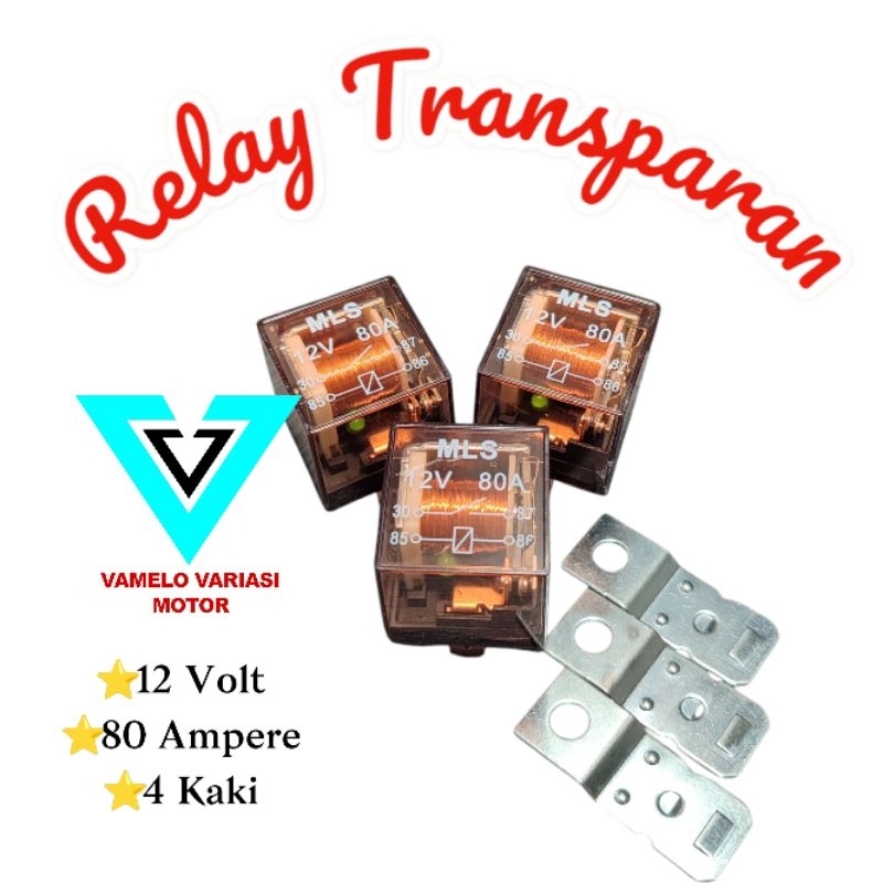Jual Relay Klakson - Relay 4 Kaki Klakson Transparan 4 Kaki Indikator ...
