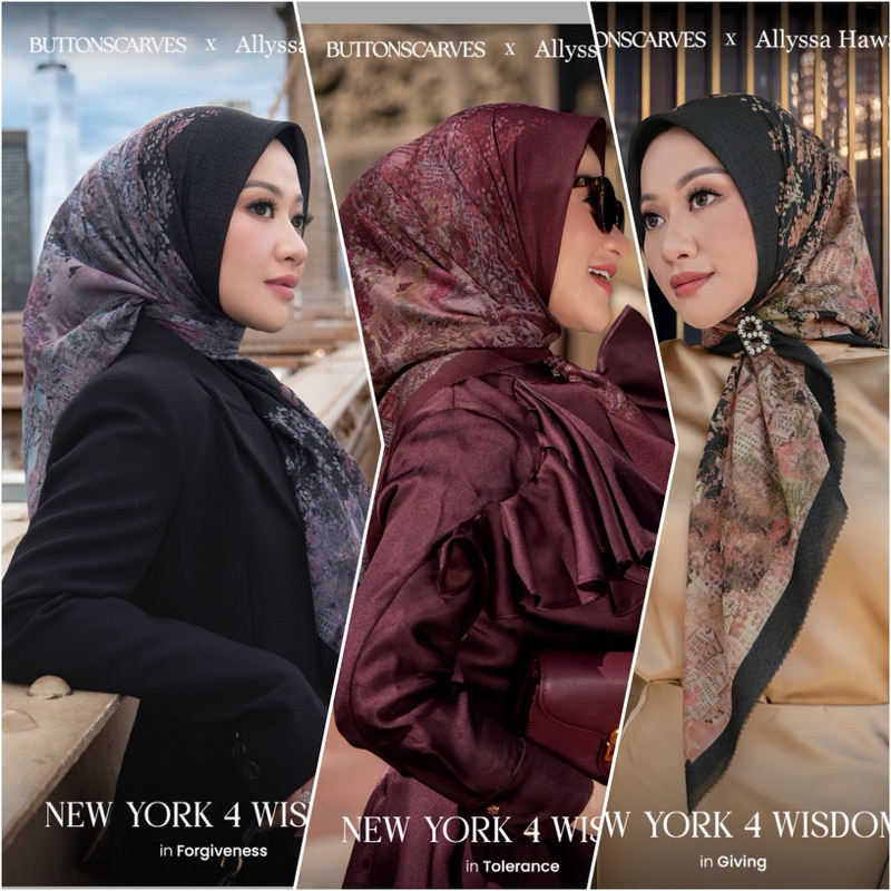 Jual Buttonscarves New York 4 Wisdom NEW | Shopee Indonesia