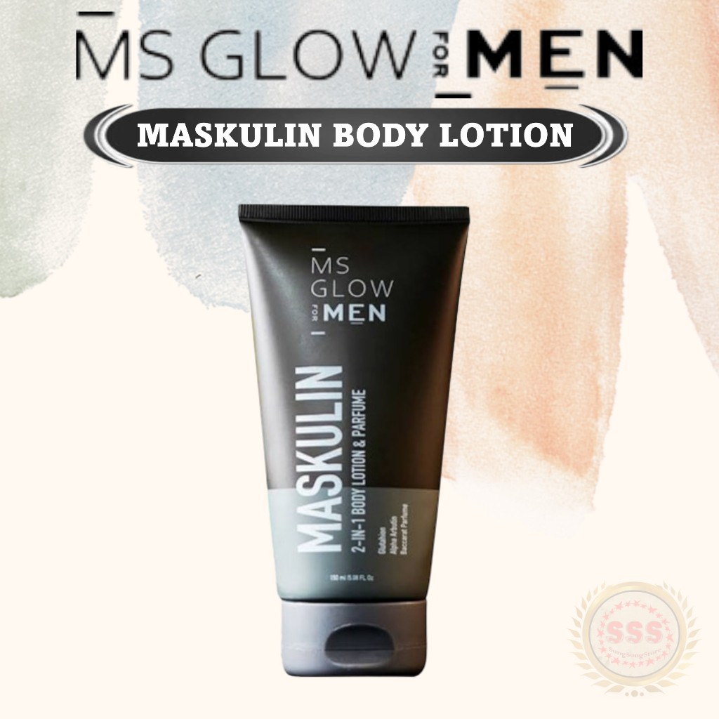 Jual MS GLOW FOR MEN Maskulin 2in1 Body Lotion & Parfume 150ml | Shopee ...
