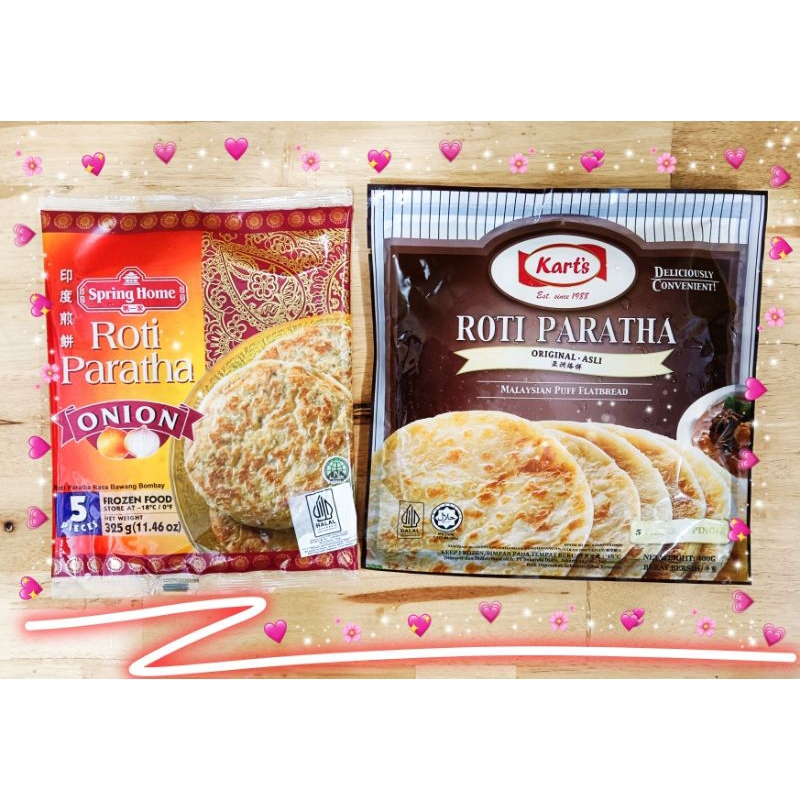 Jual ROTI PARATHA ONION 5PC 325GR / ROTI PARATHA ORIGINAL 400GR 5 ...