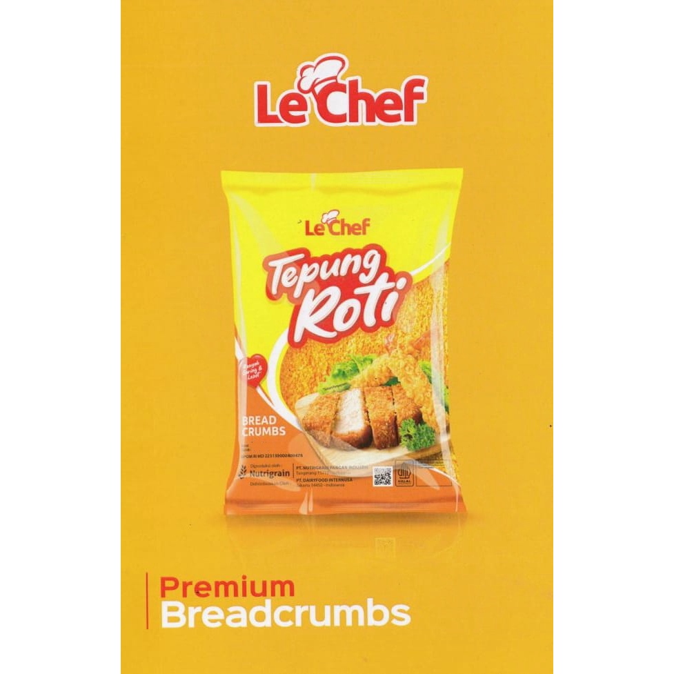Jual LE CHEF Tepung Roti Premium Bread Crumbs 500gr | Shopee Indonesia