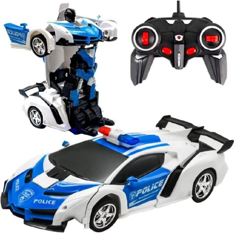 Jual Remote Control RC Mobil Berubah Jadi Robot Polisi/cocok untuk ...