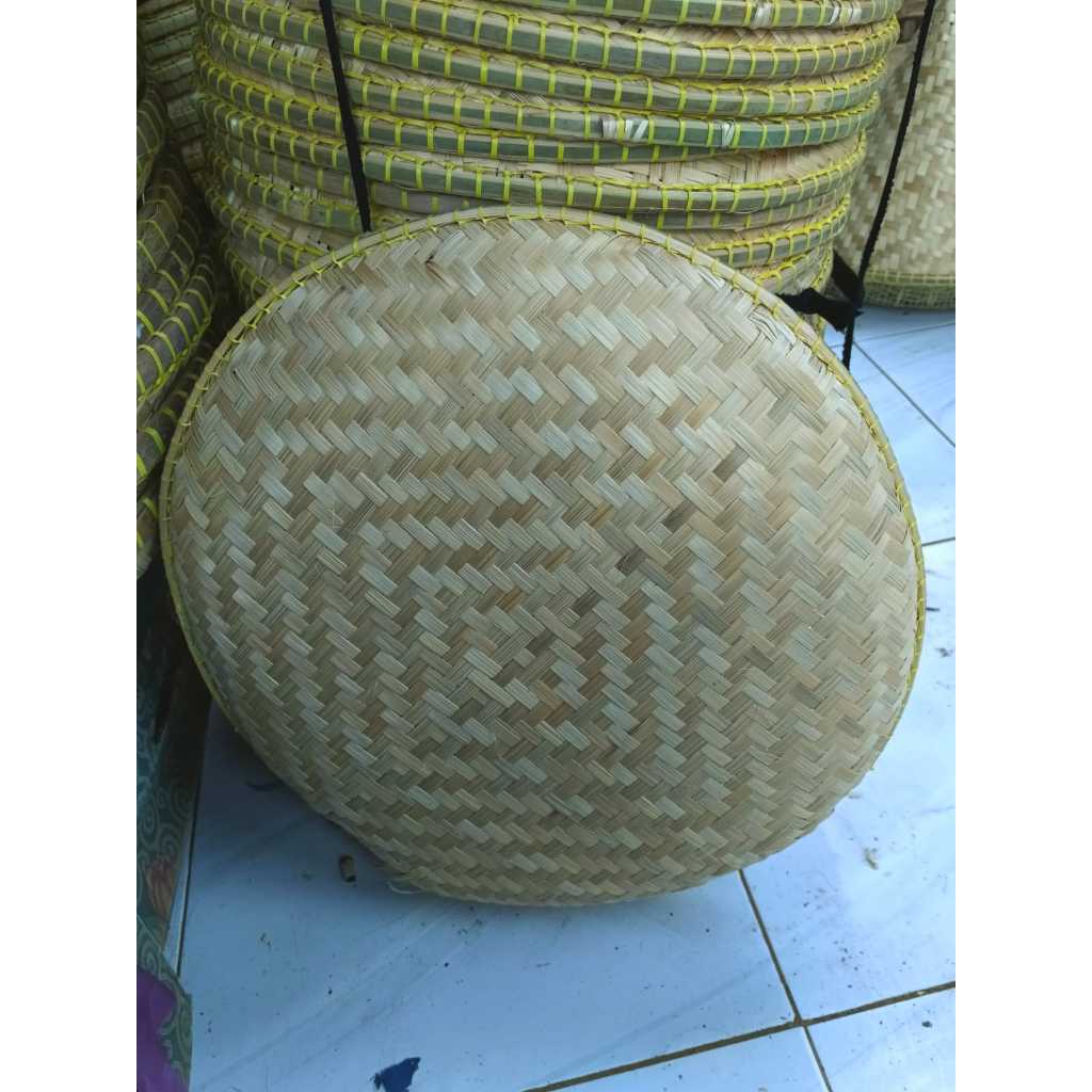 Jual Nyiru tampah bambu jumbo/ Nampan makanan dari anyaman bambu ...