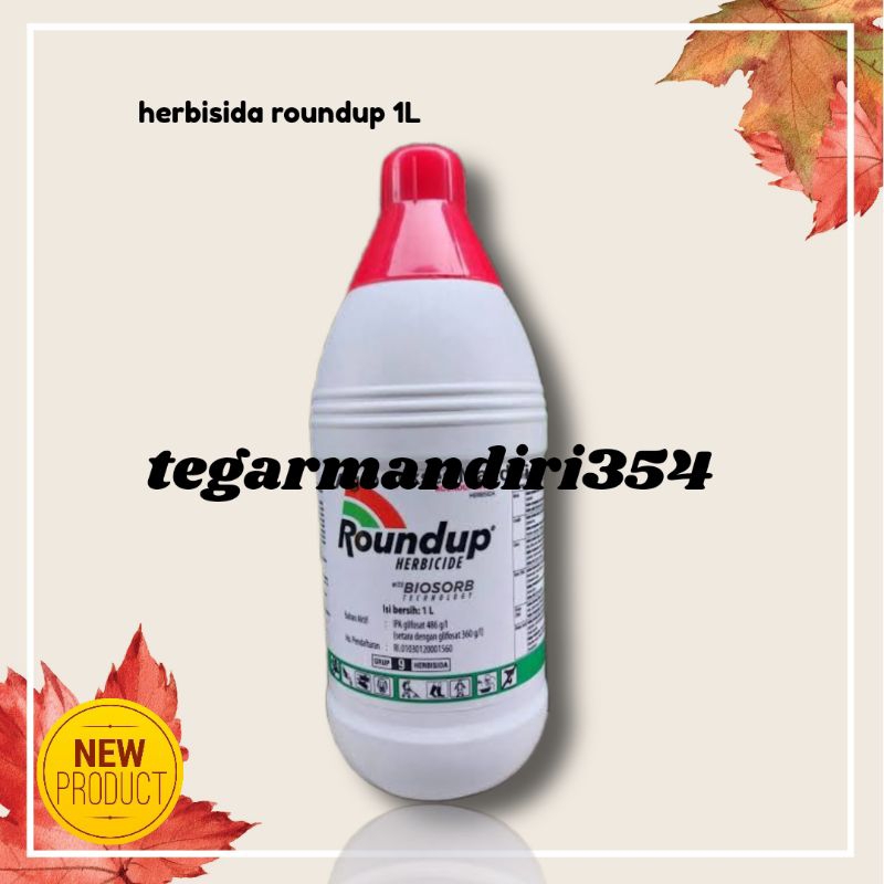 Jual HERBISIDA ROUNDUP 1LITER herbisida sistemik racun pembasmi rumput ...