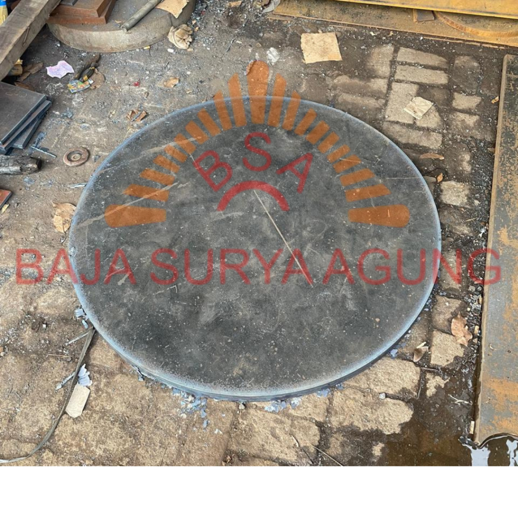Jual Plat Besi Potongan SS400 bulat / lingkaran custom 2mm, 3mm, 4mm ...