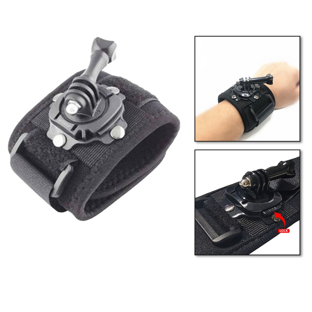 Jual Hand wrist band Action Cam 360 Rotation Wrist Strap Berlaku untuk ...