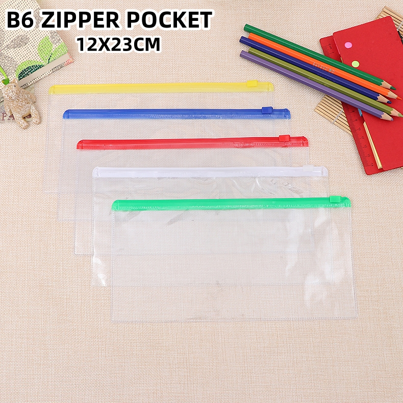 Jual MAP ZIPPER POCKET B6 KECIL ZIP SLETING TEMPAT PENSIL PLASTIK ...