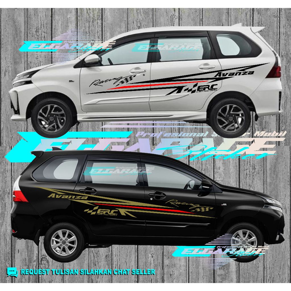 Jual Sticker mobil toyota avanza sticker mobil toyota avanza racing erc ...