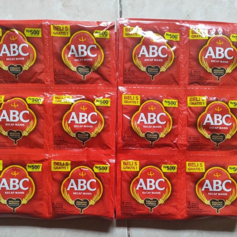 Jual Kecap ABC Kemasan 500 1 renceng 12 Sachet / Kecap Manis | Shopee ...