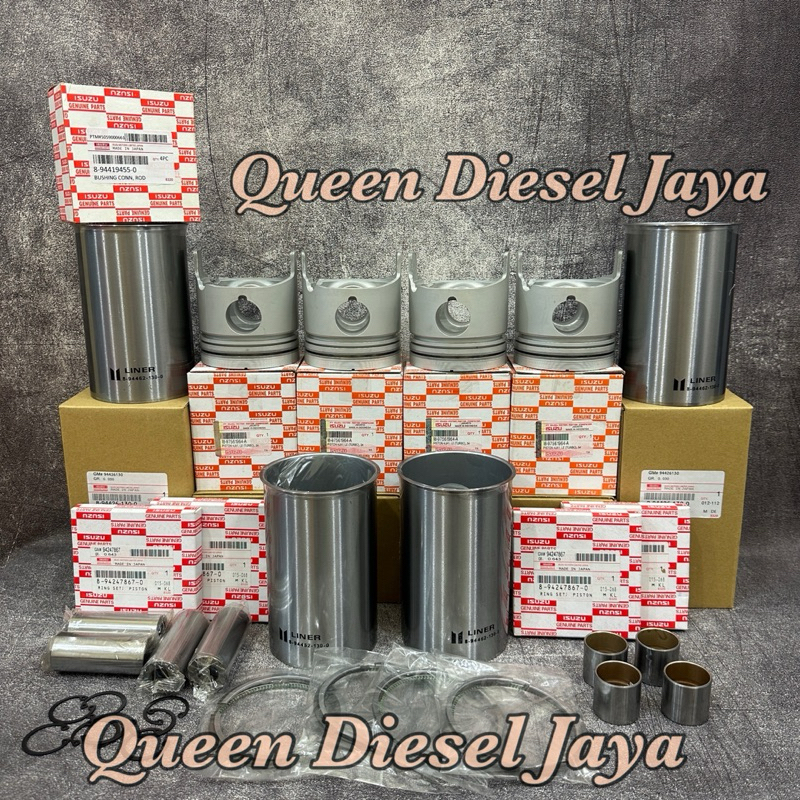 Jual Paket Liner Set / Liner Komplit / Liner+Piston+Ring Piston+Bushing Conrod Isuzu Panther 2 ...