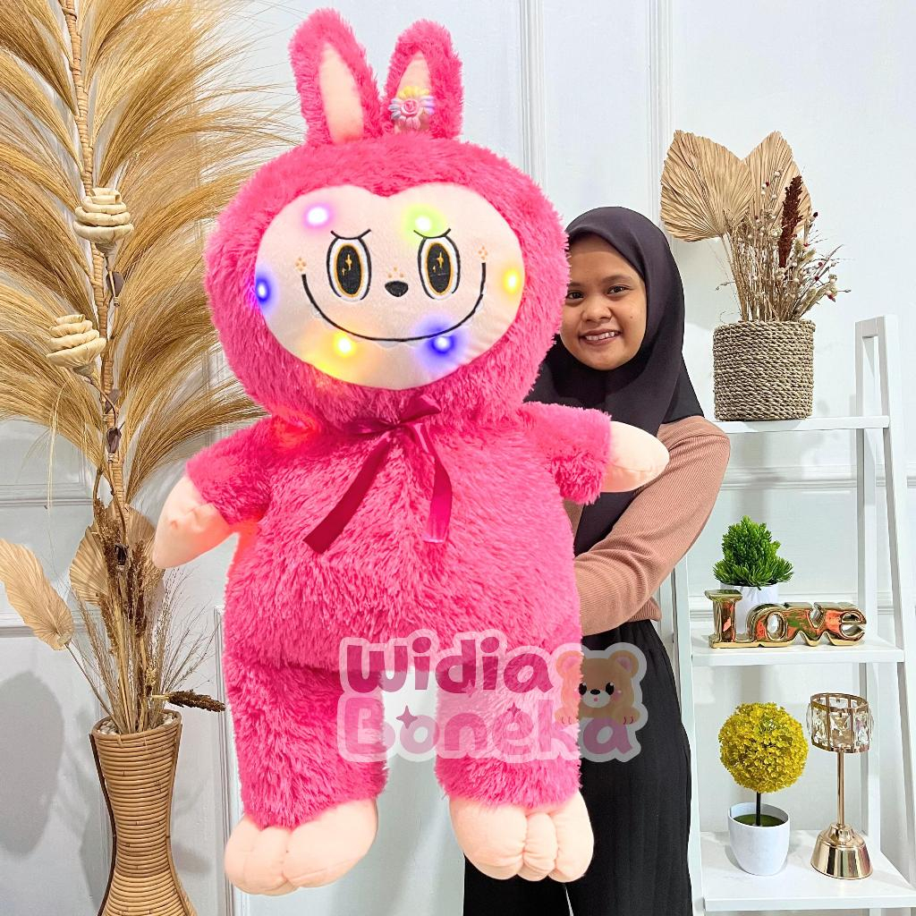 Jual Boneka Labubu The Monsters Exciting Pakai Lampu Size Jumbo 80cm ...