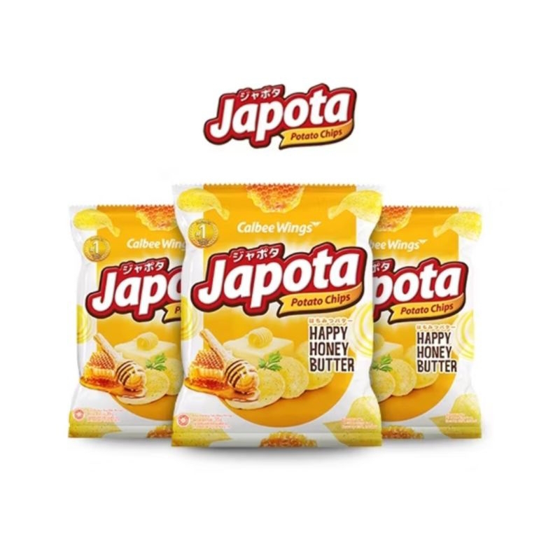 Jual Japota Calbee Wings Happy Honey Butter Potato Chips | Shopee Indonesia