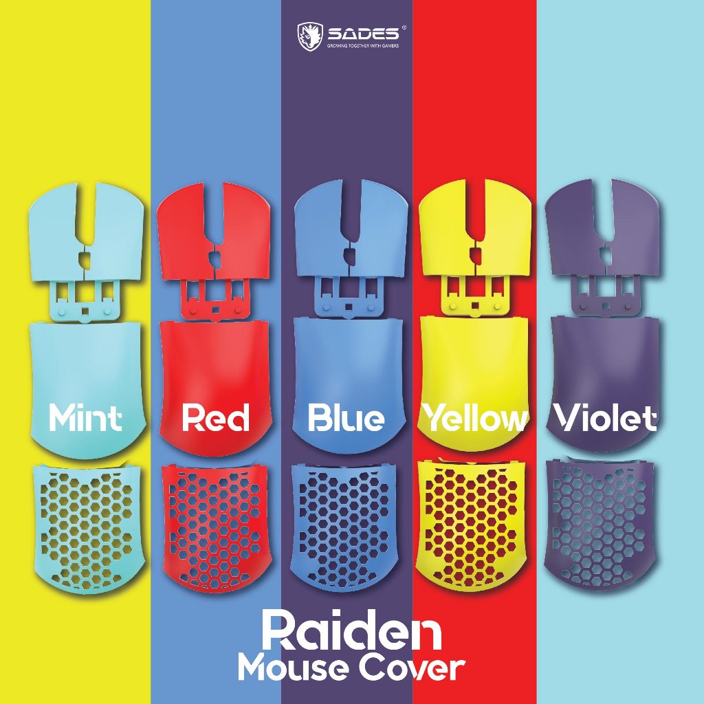 Jual Mouse Gaming Wireless Modular Triple Mode Sades Raiden Pro | Shopee Indonesia